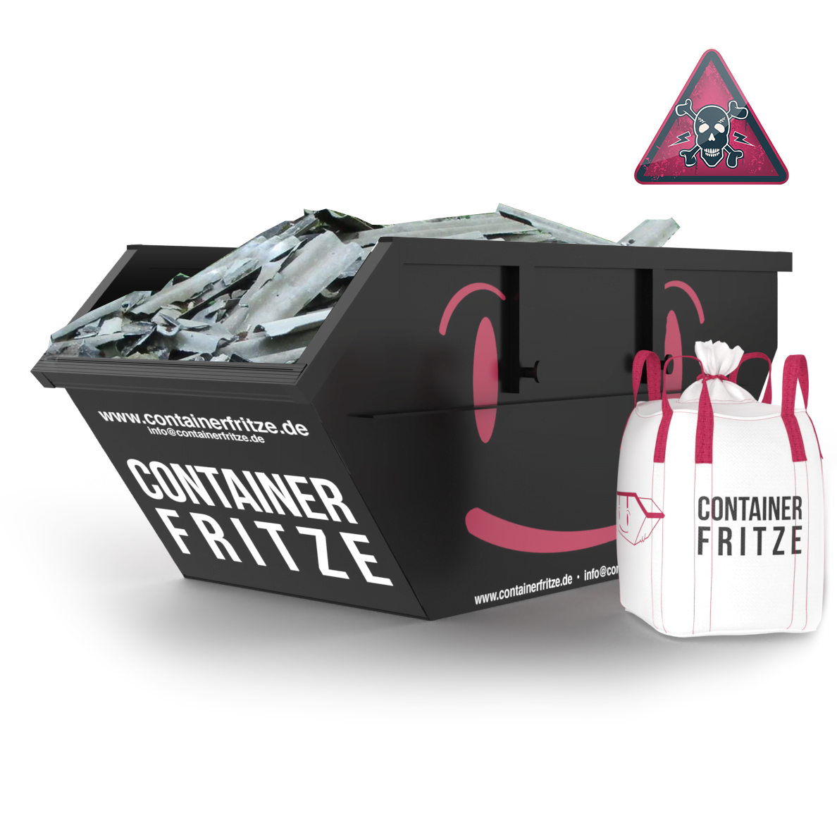 Asbesthaltige Baustoffe Container